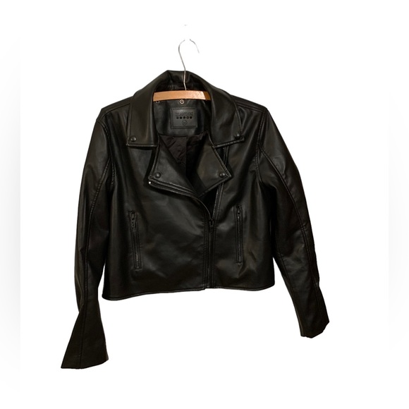 Blank NYC | Jackets & Coats | Womans Blank Nyc Anthropology Vegan Leather Cropped Moto Jacket ...